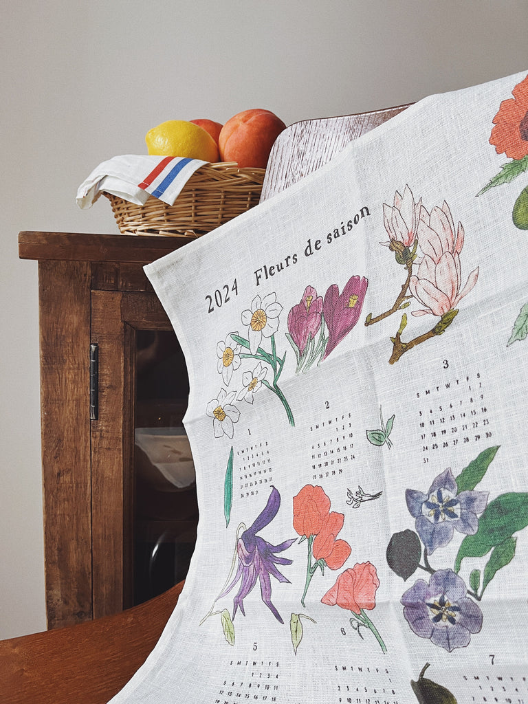 Fog Linen Work 2024 Linen Calendar - Fleurs De Saison – STH. CLAY ...