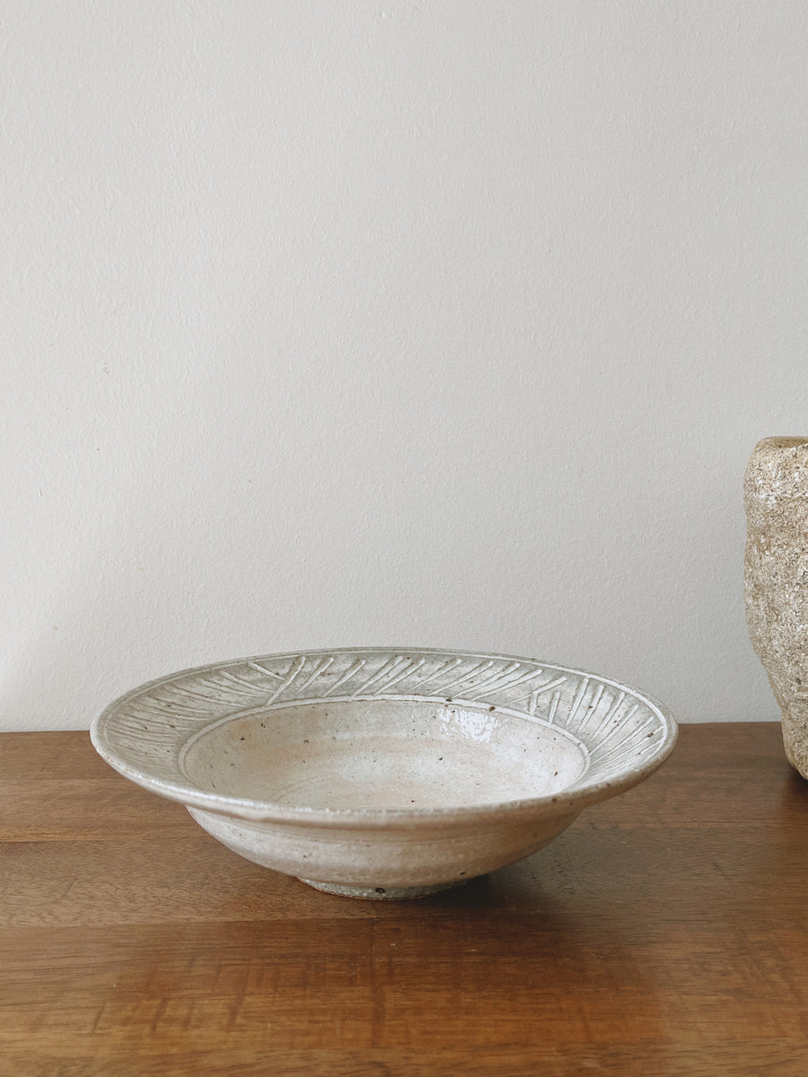 Japanese Kobiki Mishima Carving Cereal Bowl / Side Dish Bowl – STH ...