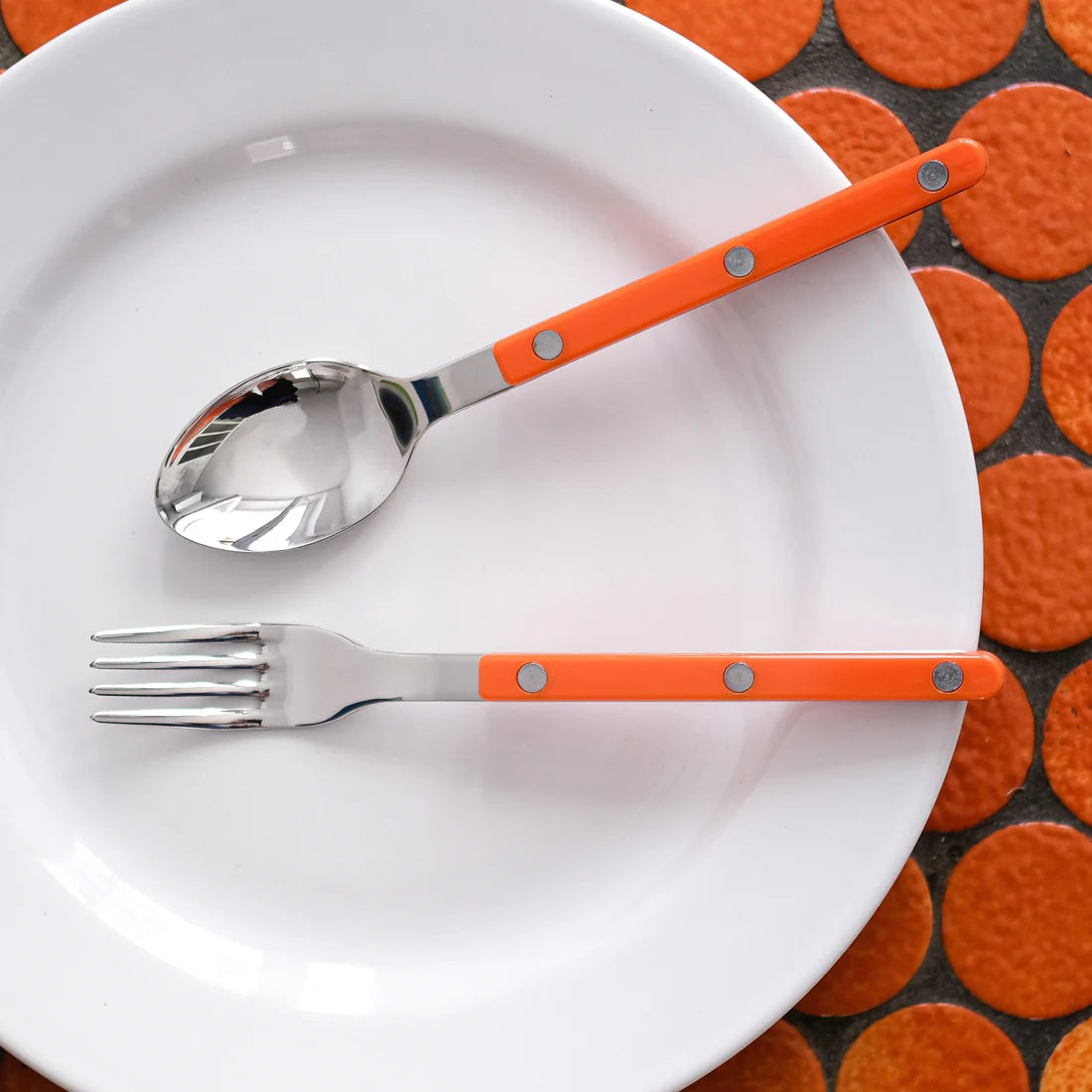 Sabre Paris Bistrot Shiny Flatware - Orange – STH. CLAY TABLEWARE AND HOME