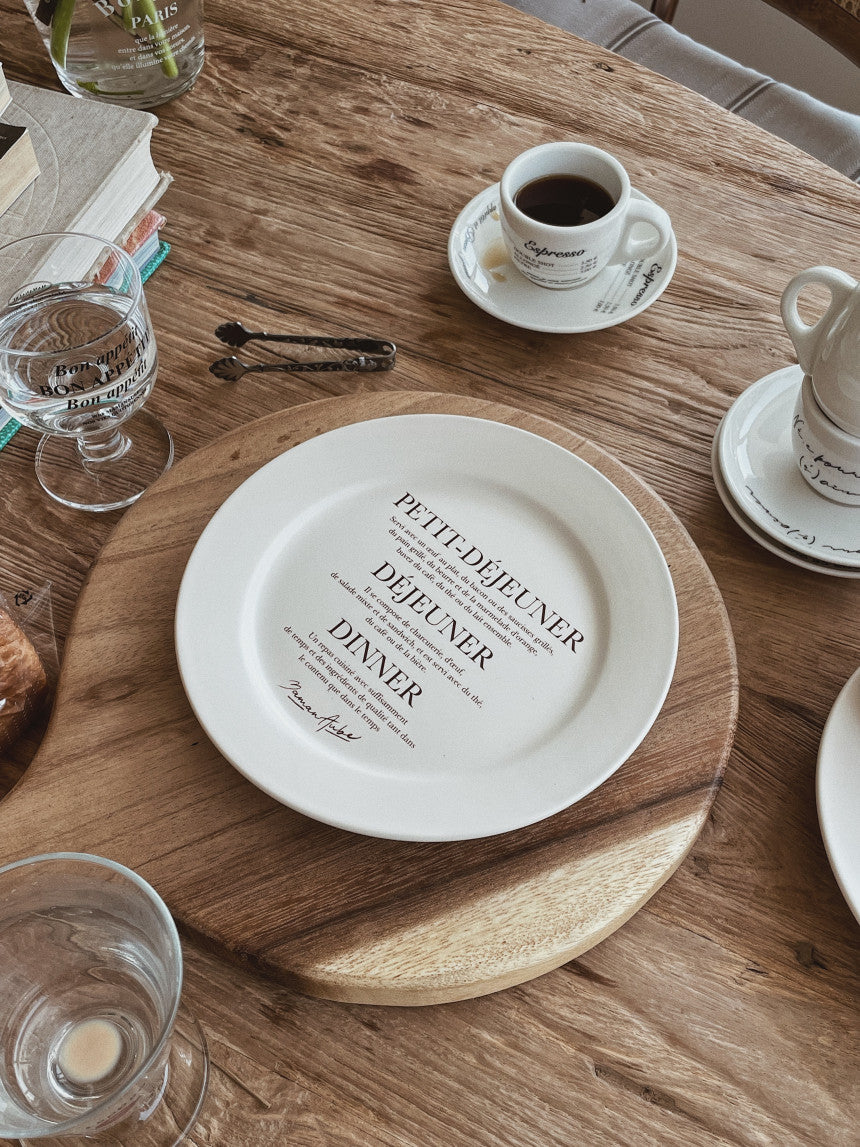 Dinner Menu Lettering Plate – STH. CLAY TABLEWARE AND HOME